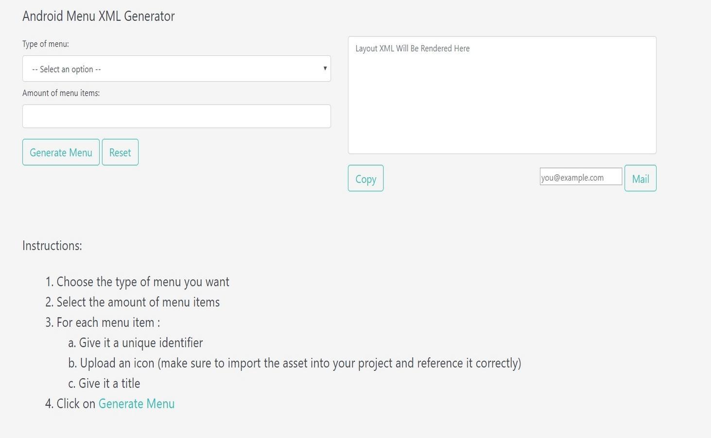 Android Menu XML Generator APK للاندرويد تنزيل Android Menu XML Generator APK للاندرويد تنزيل
