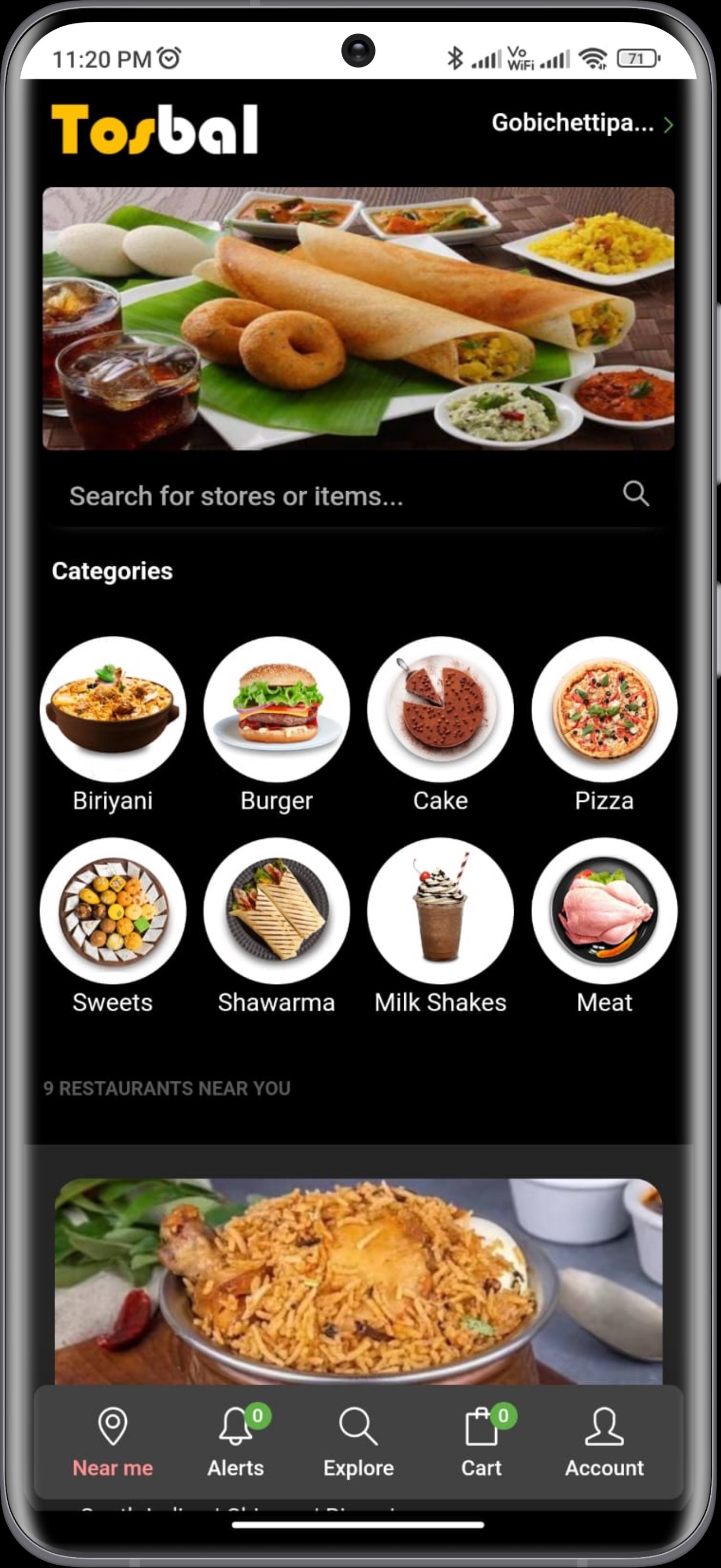 Tosbal - Food & Meat Delivery APK للاندرويد تنزيل
