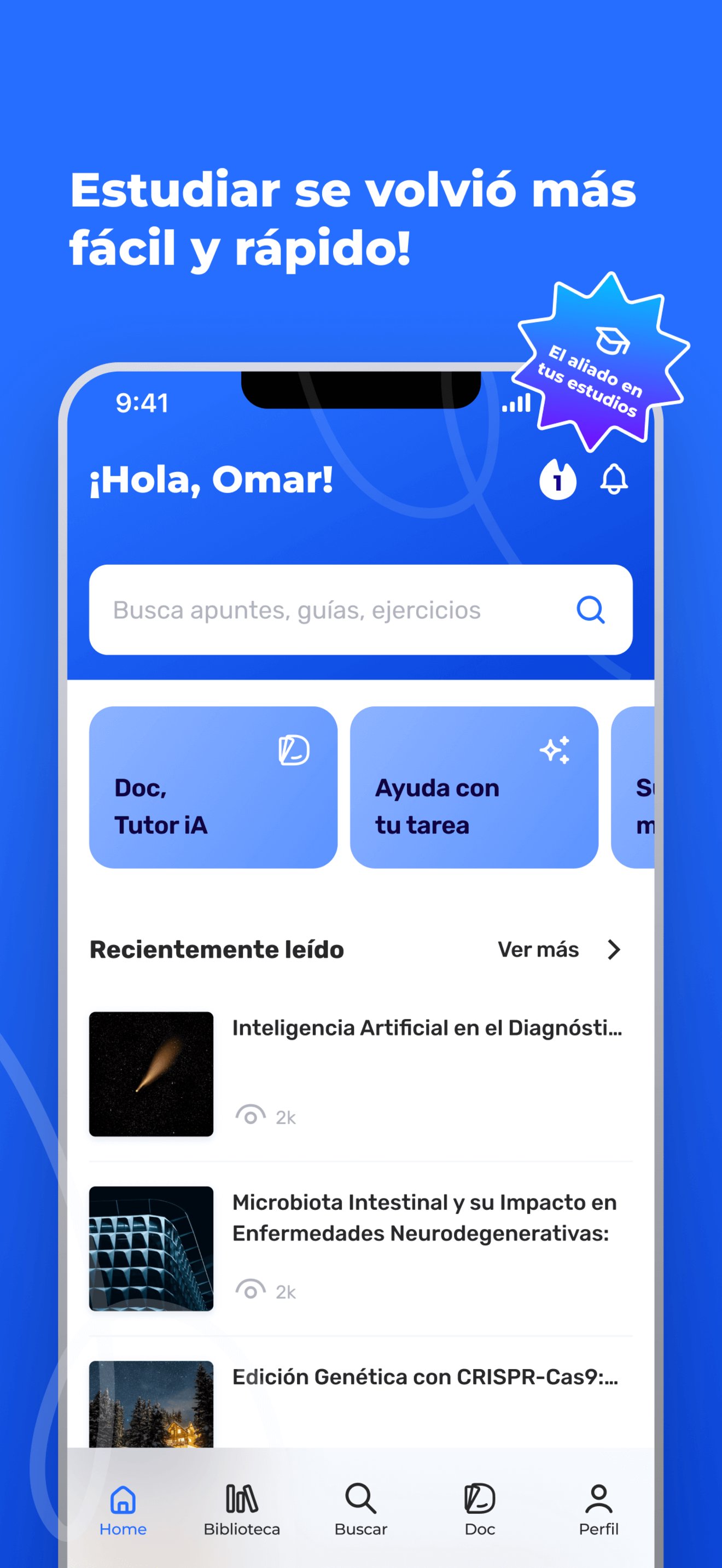Descargar uDocz: Aprendizaje con IA APK última versión 0.1.21 para Android