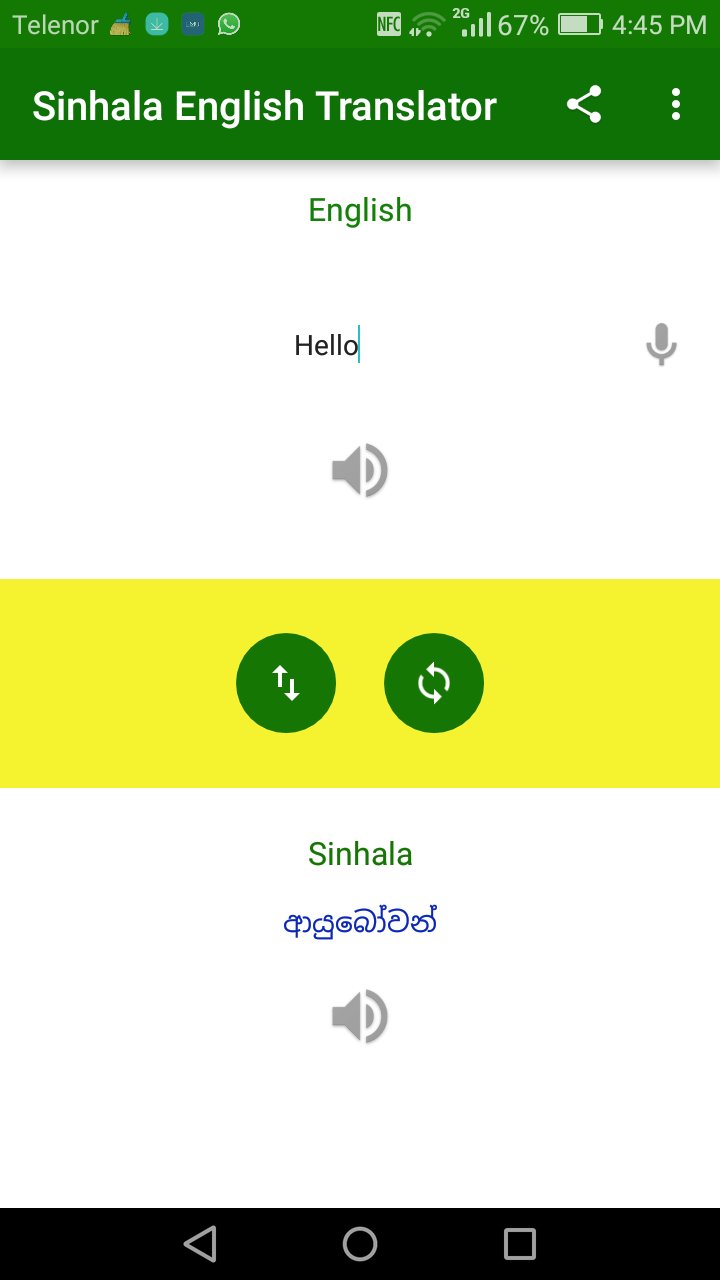 Sinhala English Translator APK for Android Download