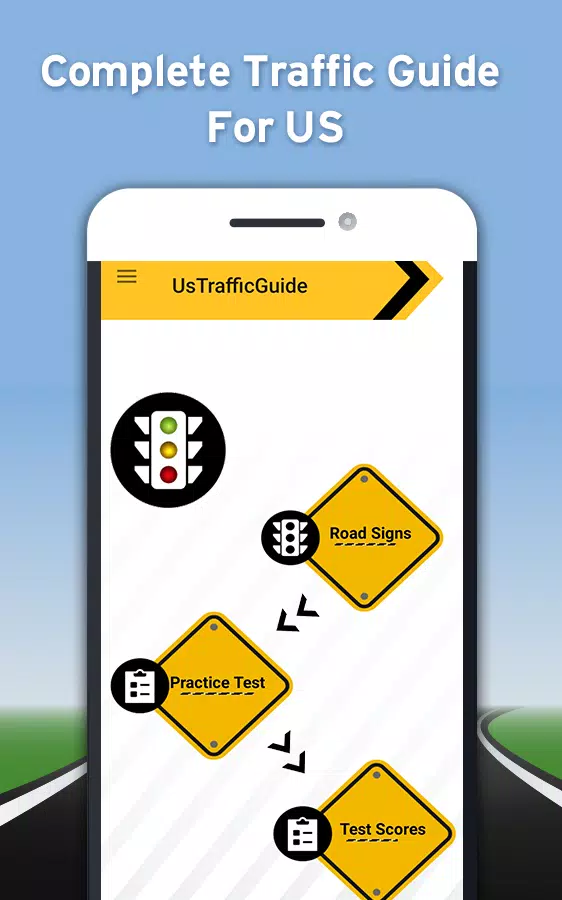 Driver License Road Test Sign