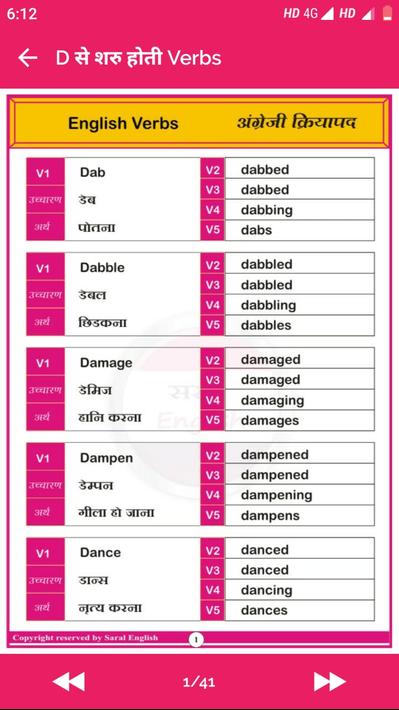 Descarga De APK De Verb Forms List English To Hindi Para Android descarga-de-apk-de-verb-forms-list-english-to-hindi-para-android