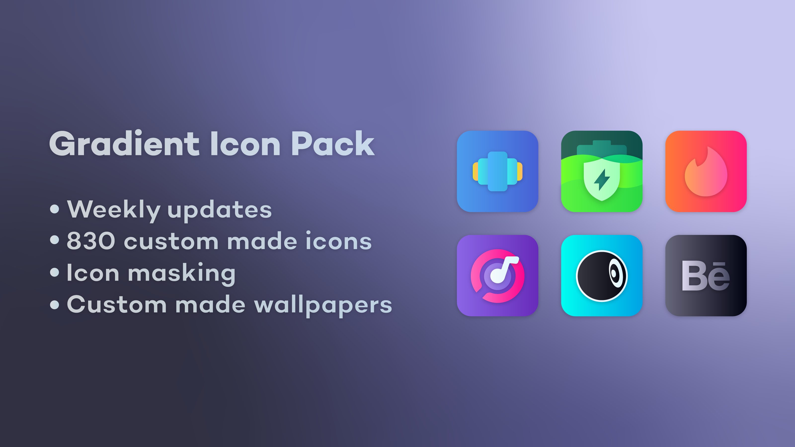 Gradient Icon Pack Latest Version 2.0 for Android