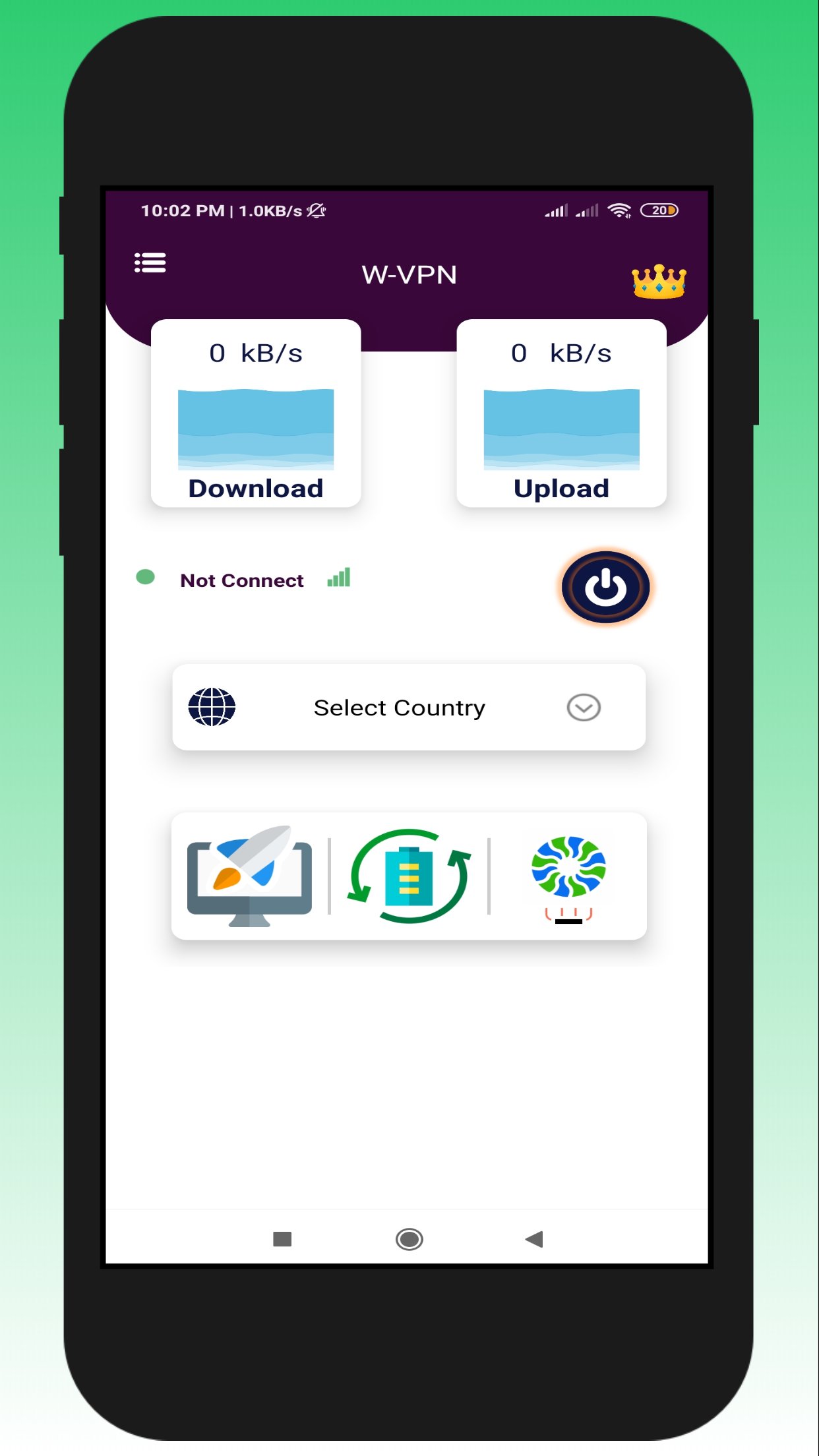 Free High Speed W-VPN -With 3 Phone Booster Tools APK for Android Download