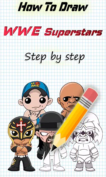 How To Draw Wwe Superstars Step By Step For Kids
