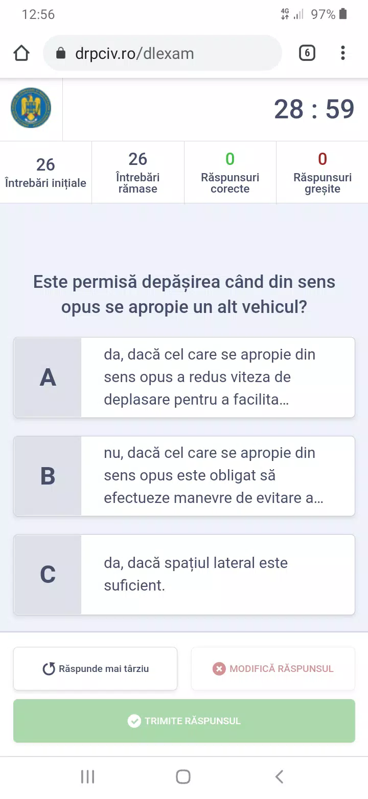 CHESTIONARE DRPCIV Examen Auto APK (Android App) Gratis, 48% OFF