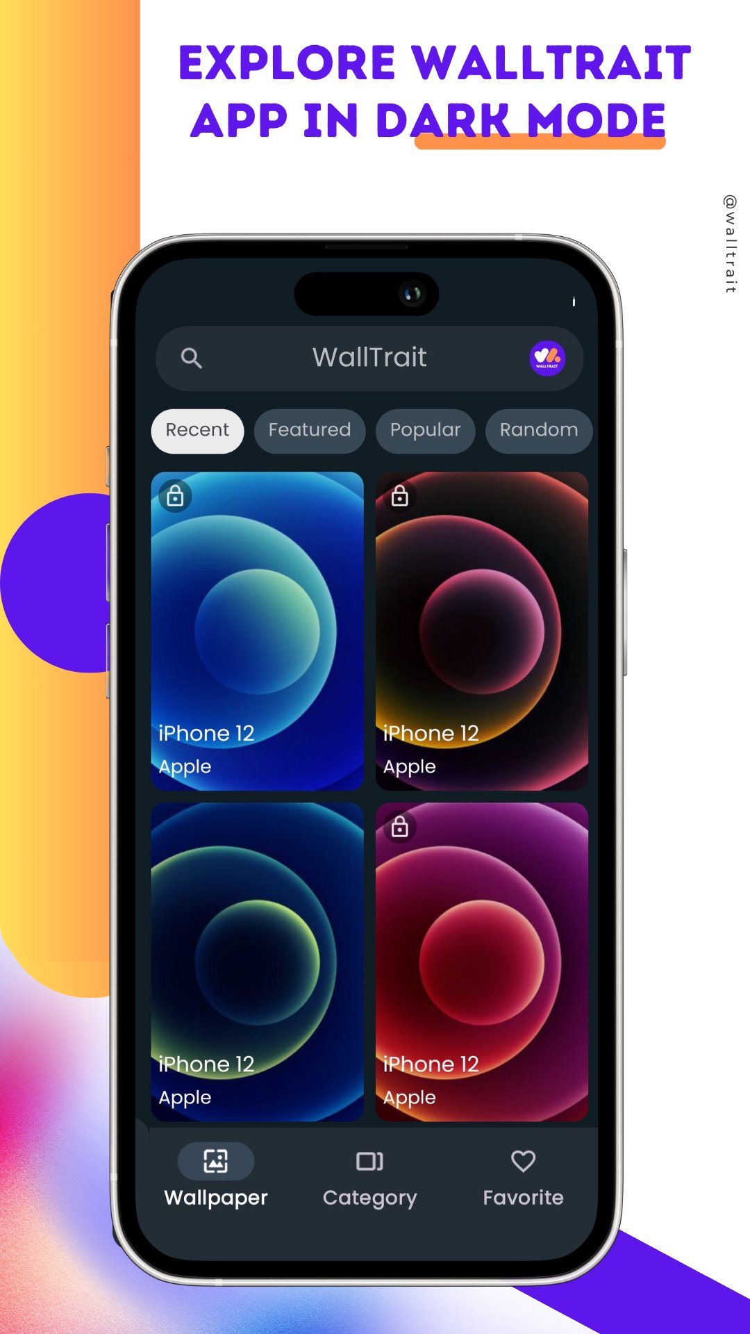 Скачать WallTrait — HD, 4K Wallpaper APK для Android