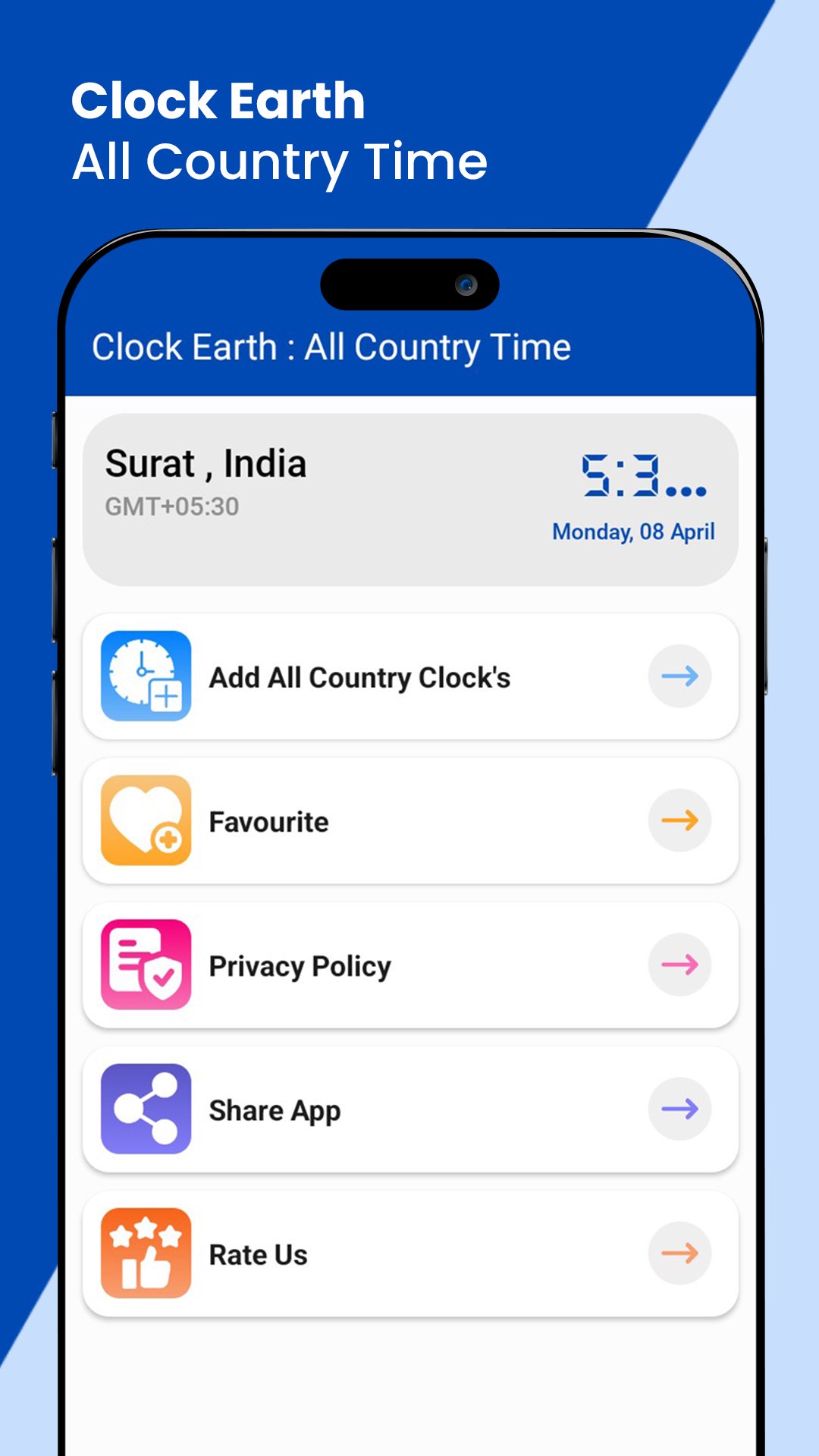Clock Earth: All Country Time APK for Android Download