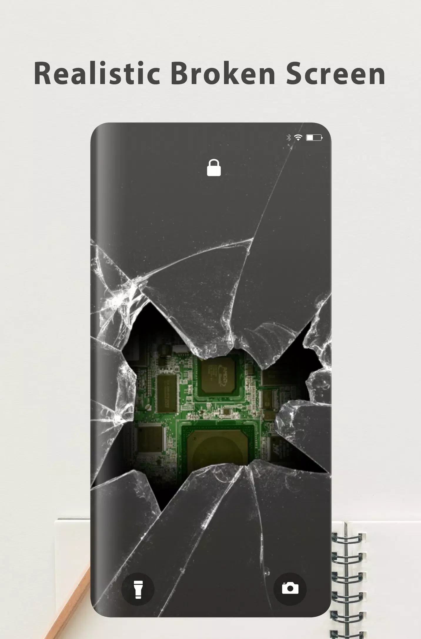 Broken Phone Screen Wallpaper