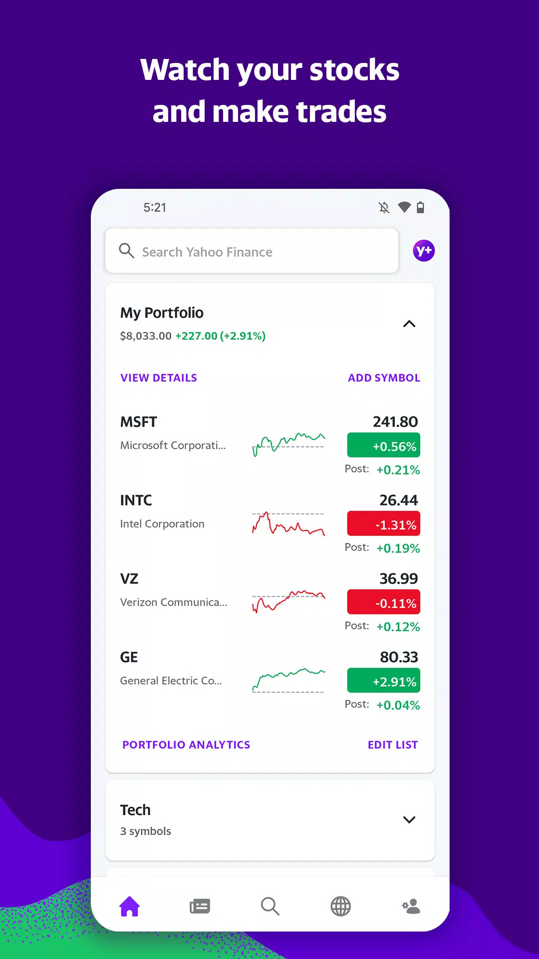 Yahoo Finance App