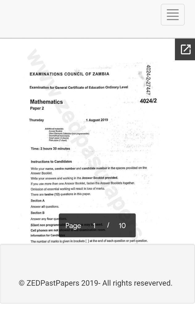 ZEDPastPapers: ECZ G7, G9, G12 APK for Android Download