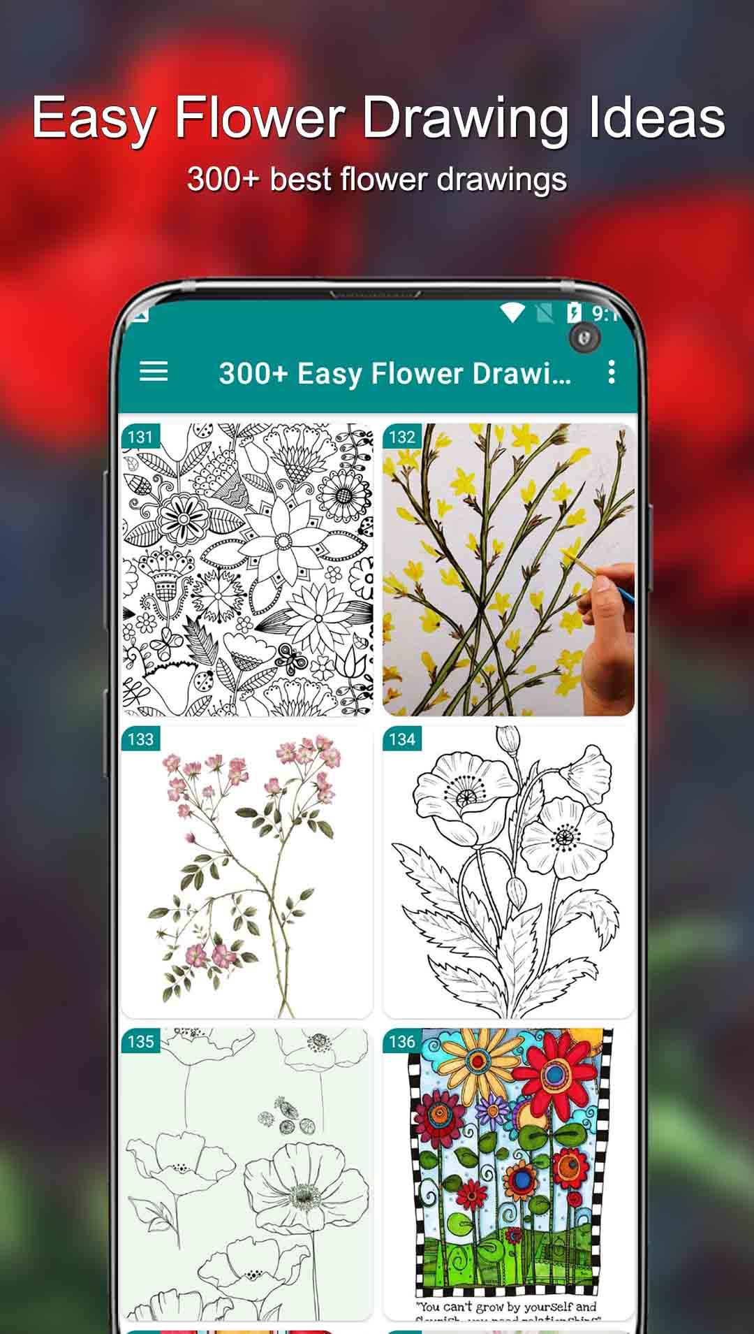 300 Easy Flower Drawing Ideas Android APK 300-easy-flower-drawing-ideas-android-apk