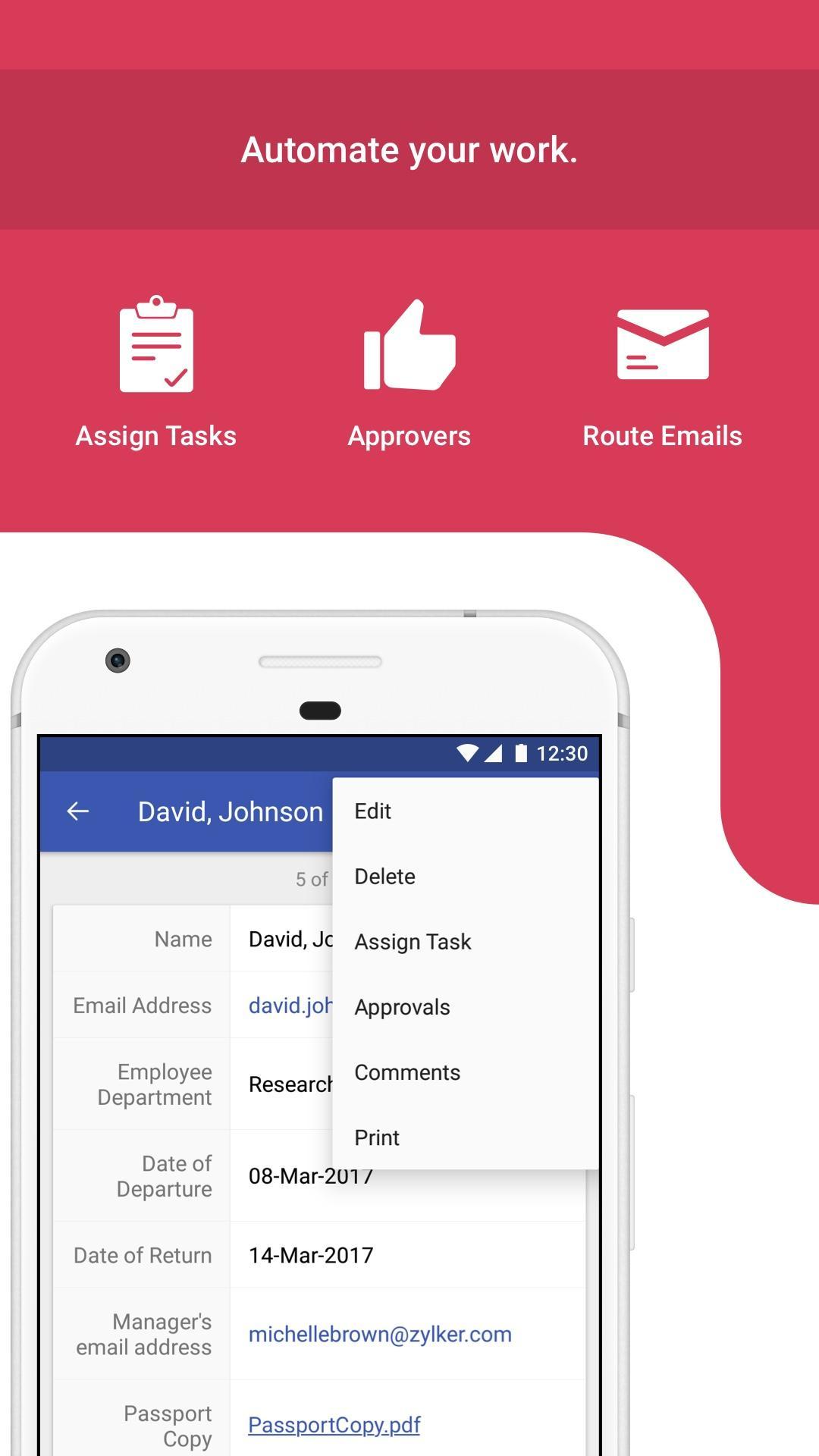 Mobile Forms App Zoho Forms For Android Apk Download