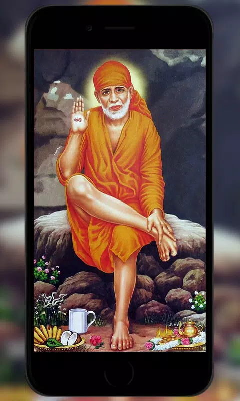 Animated Sai Baba Mobile Wallpaper