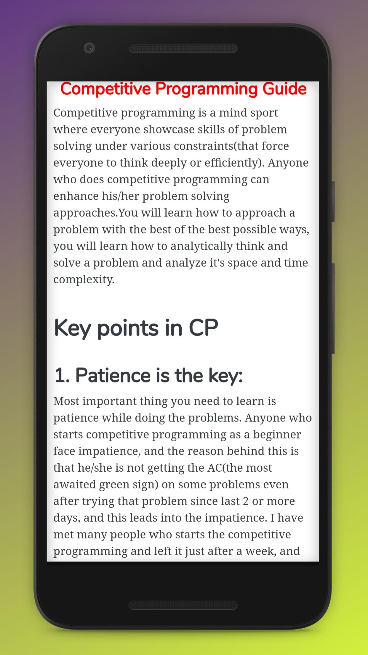 Competitive Programming Guide APK for Android Download Competitive Programming Guide APK for Android Download