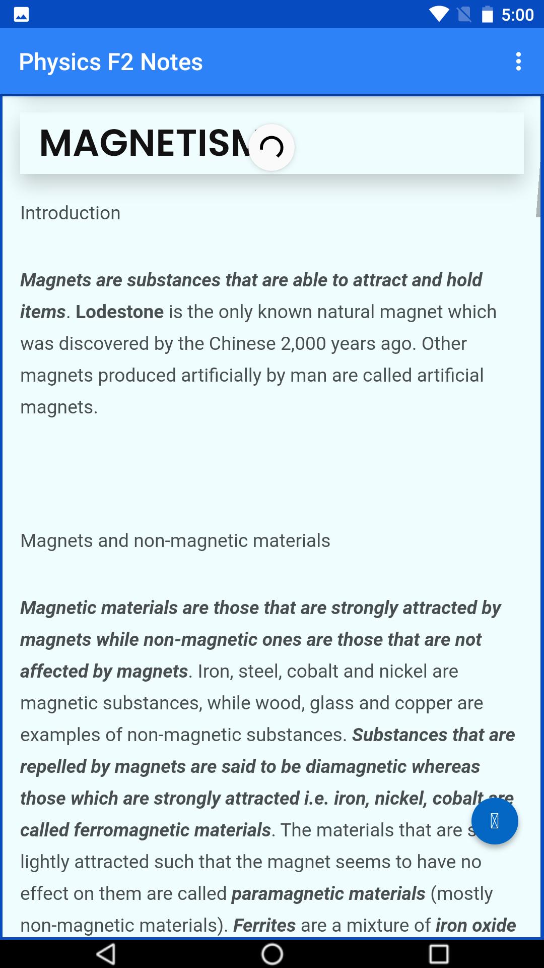 Physics Form 2 Notes APK للاندرويد تنزيل