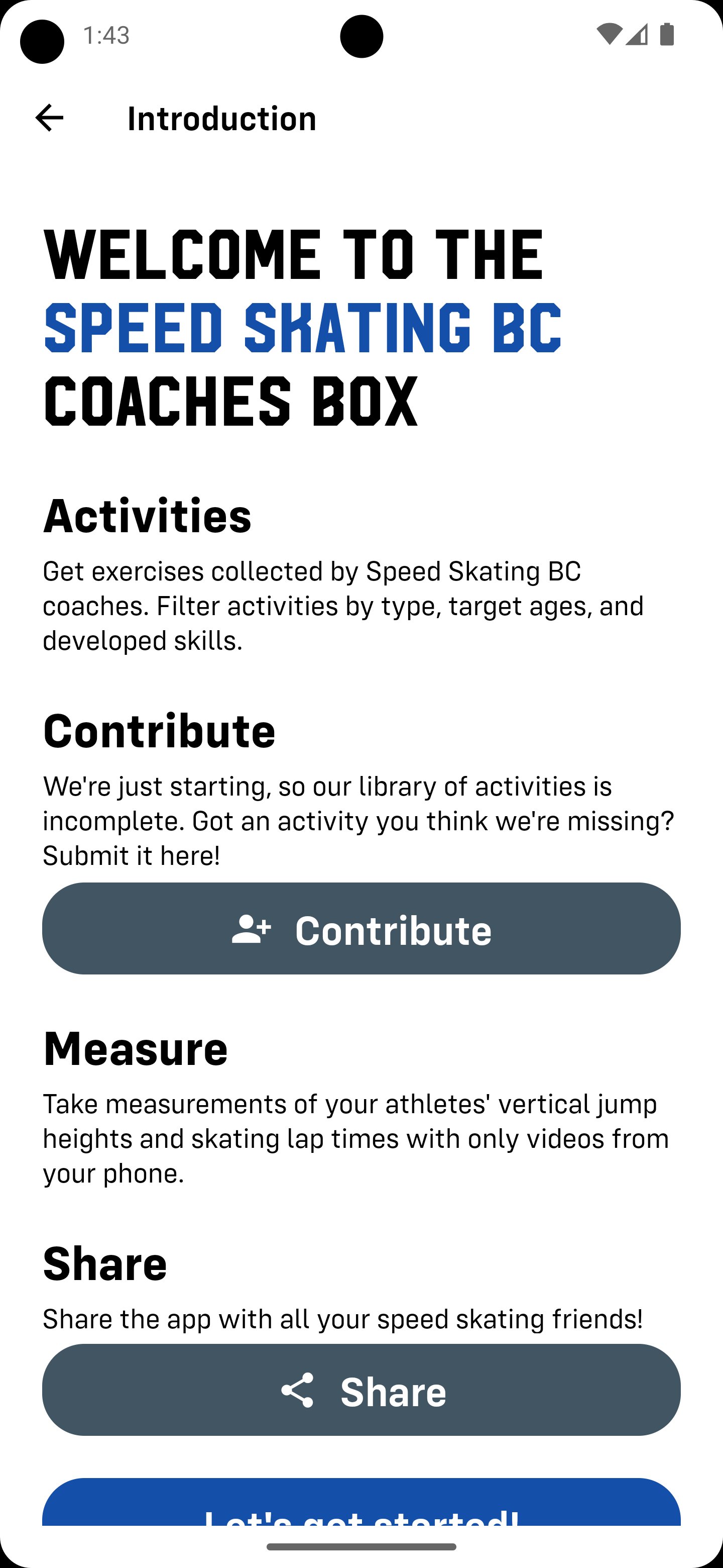 Speed Skating BC Coaches Box APK do pobrania na Androida