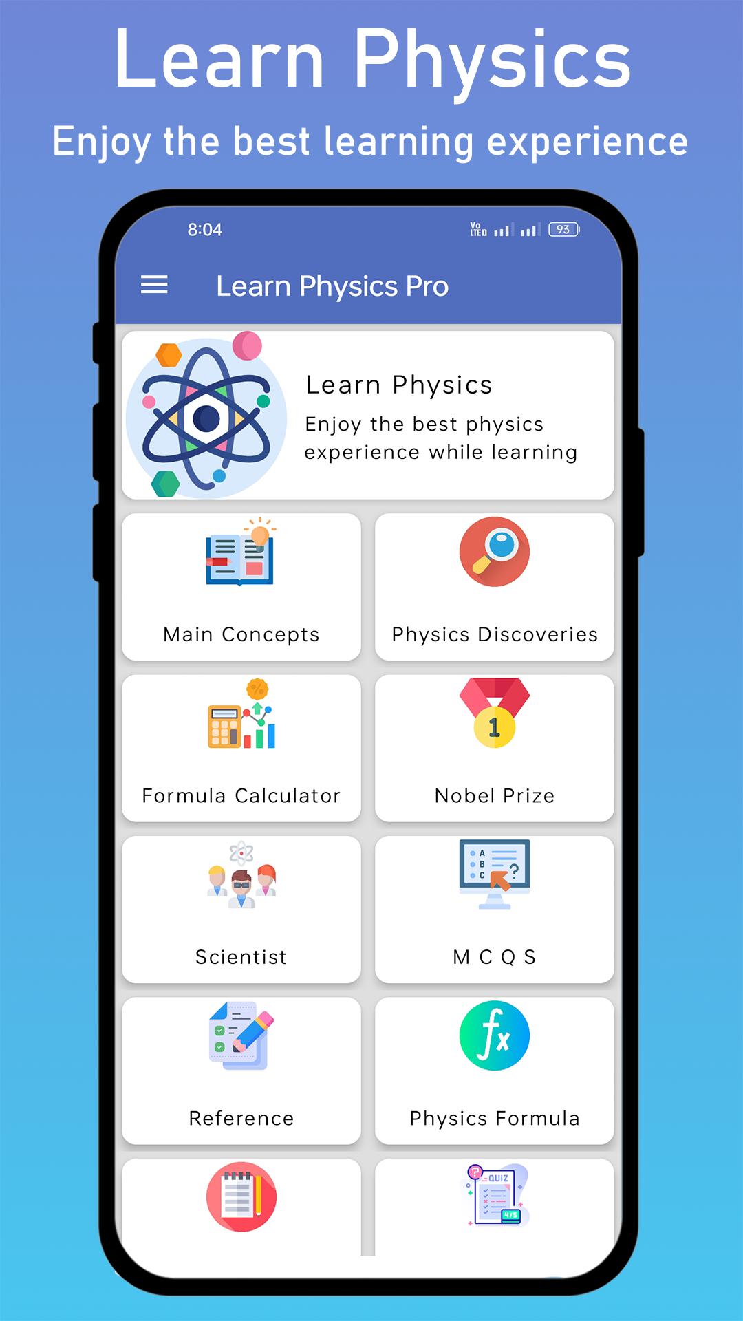 Learn Physics Pro Latest Version 1.5.2 for Android Learn Physics Pro Latest Version 1.5.2 for Android