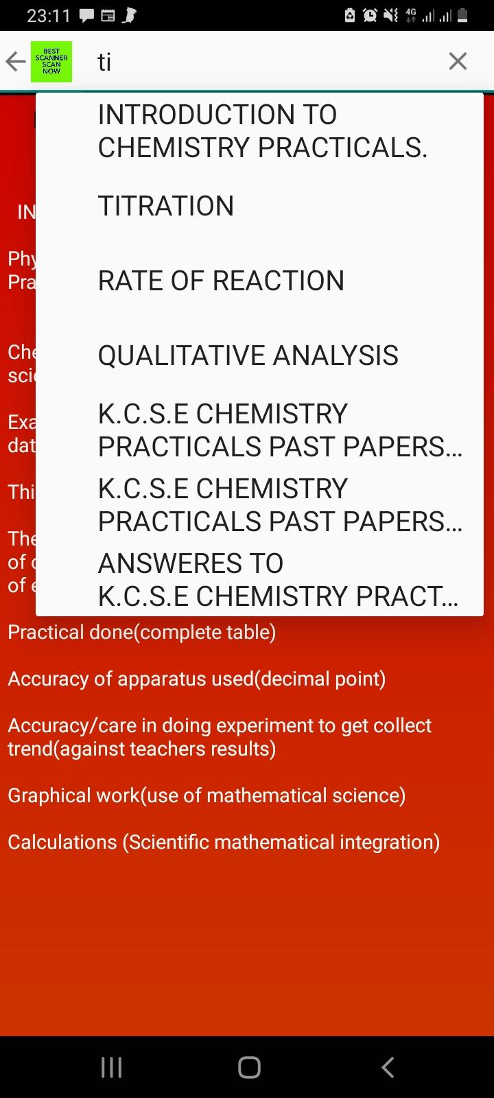 Descargar Chemistry Practicals Form 1-4 APK para Android - Última Versión Descargar Chemistry Practicals Form 1-4 APK para Android - Última Versión