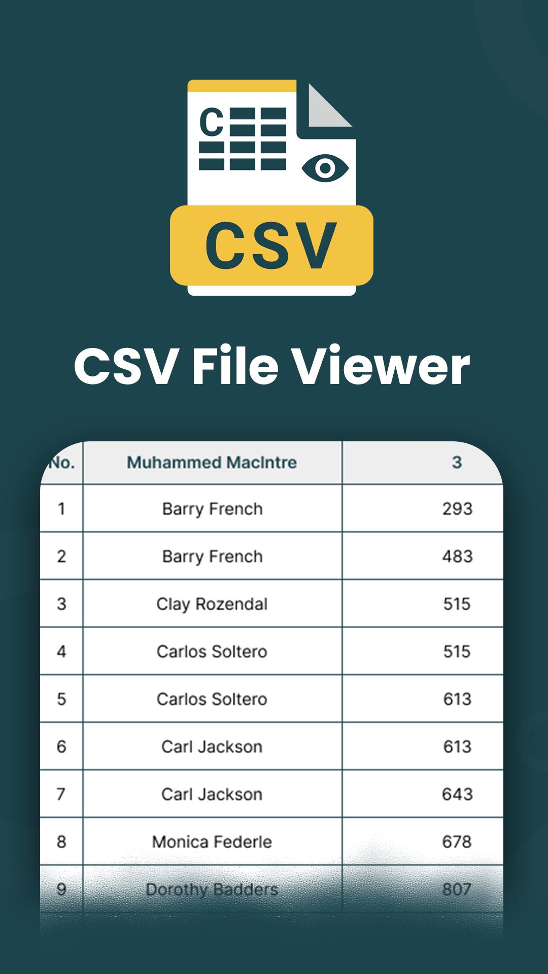 Download CSV File Reader: CSV Converter Latest Version 1.1 Android APK File Download CSV File Reader: CSV Converter Latest Version 1.1 Android APK File