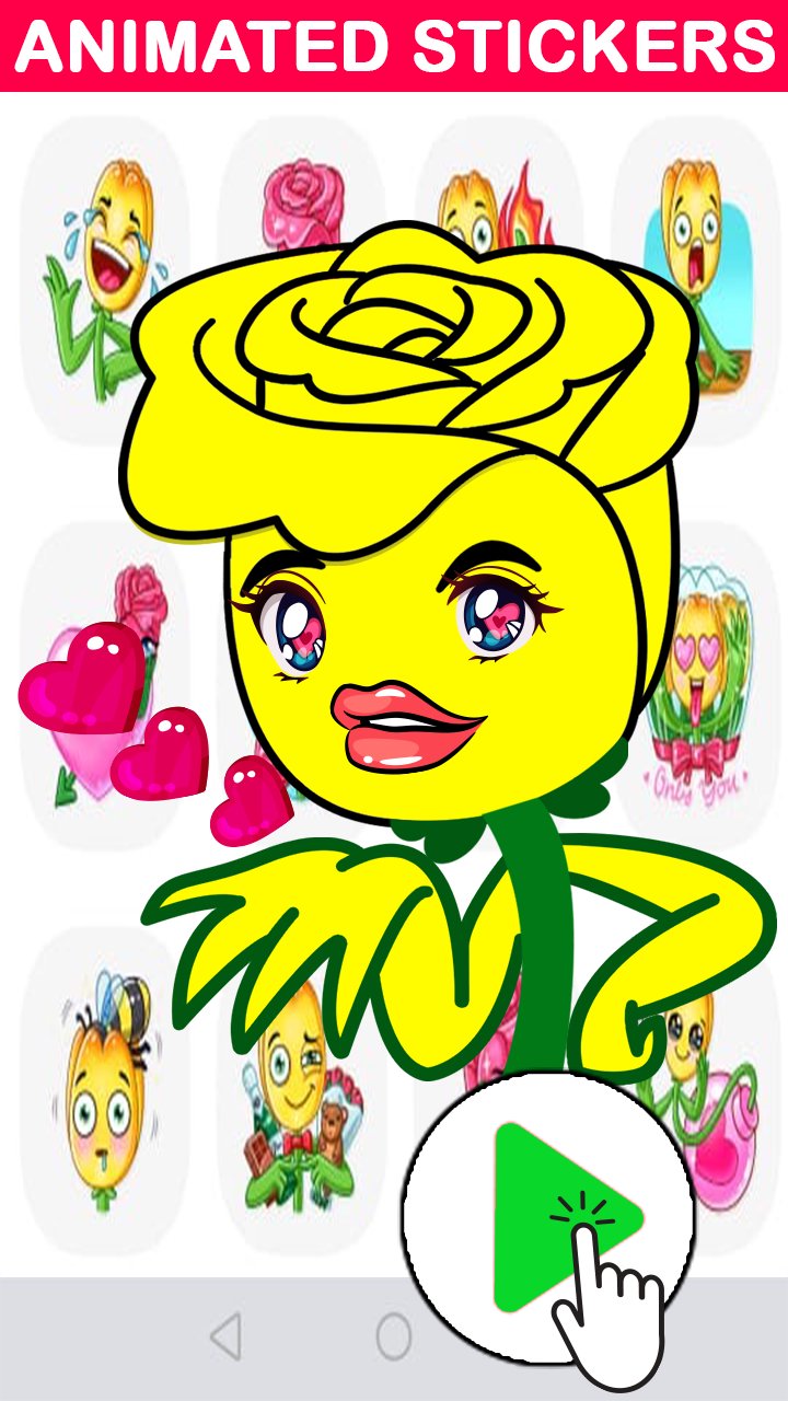 Animated Flowers Stickers For APK for Android Download