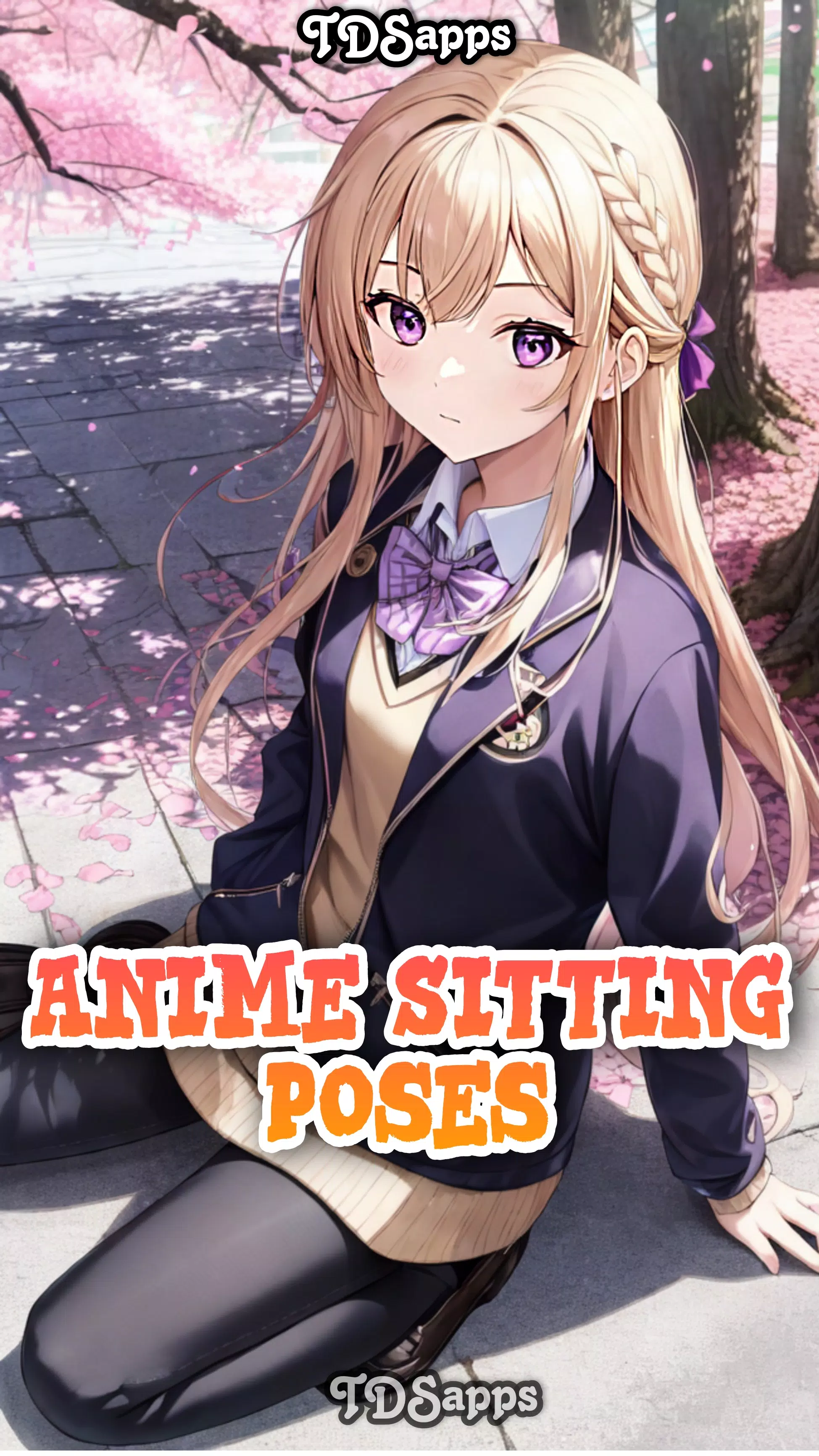 Anime Sitting Pose