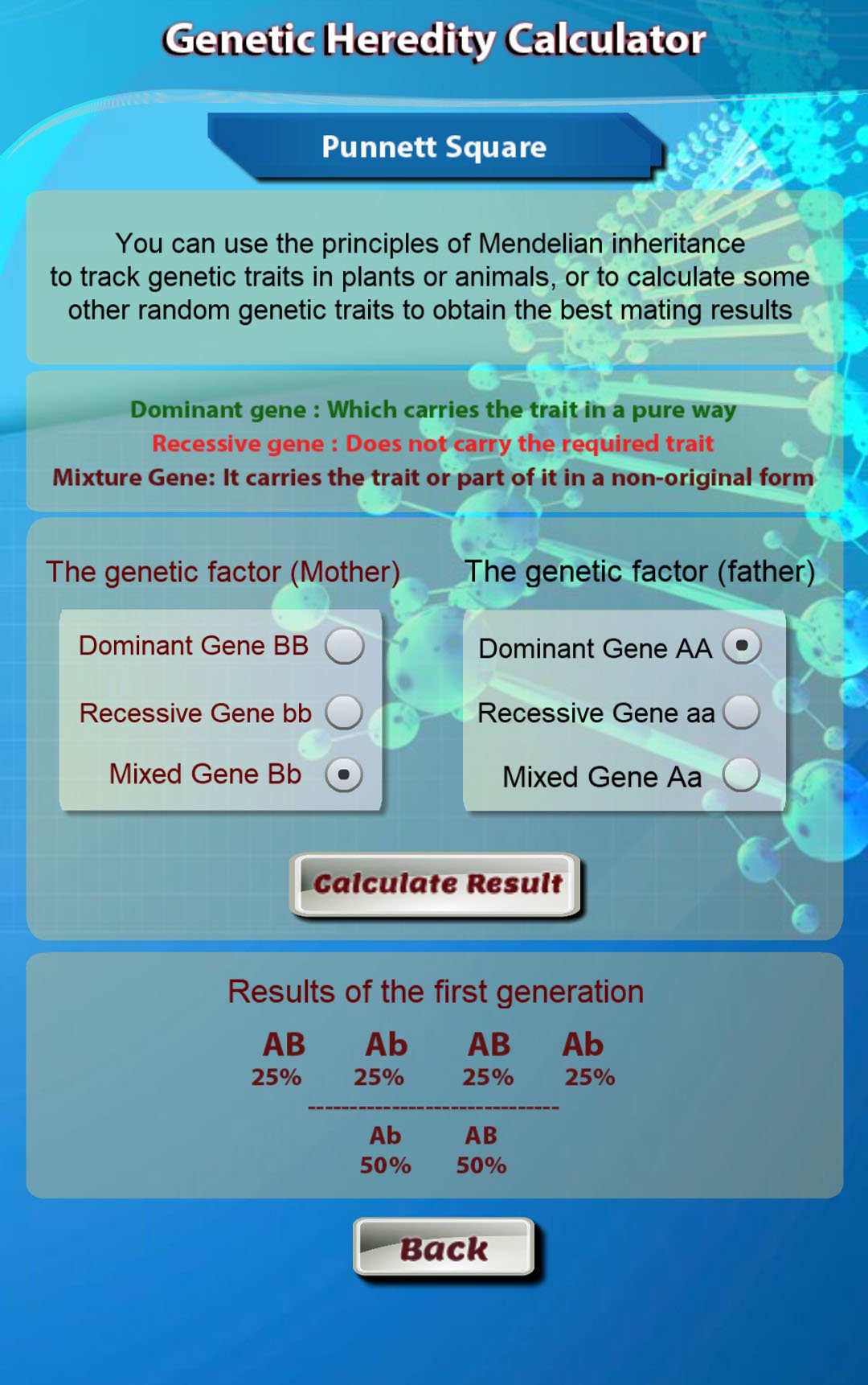 Genetic Heredity Calculator APK for Android Download