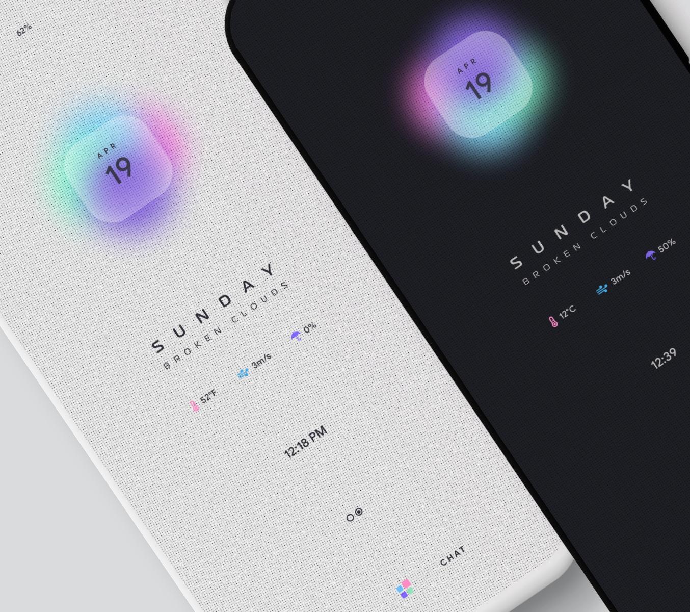 Air Theme For Klwp أحدث إصدار V1e3k33t230622 للأندرويد