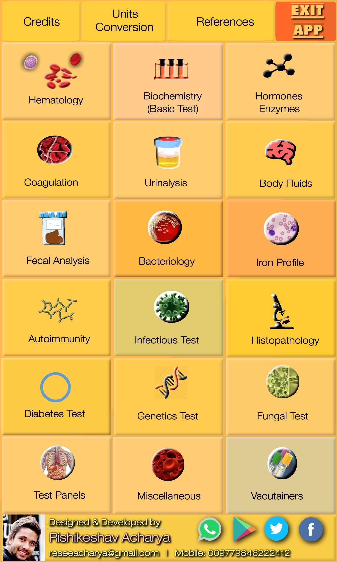 ดาวน์โหลด Lab Test Reference Range Apk สำหรับ Android