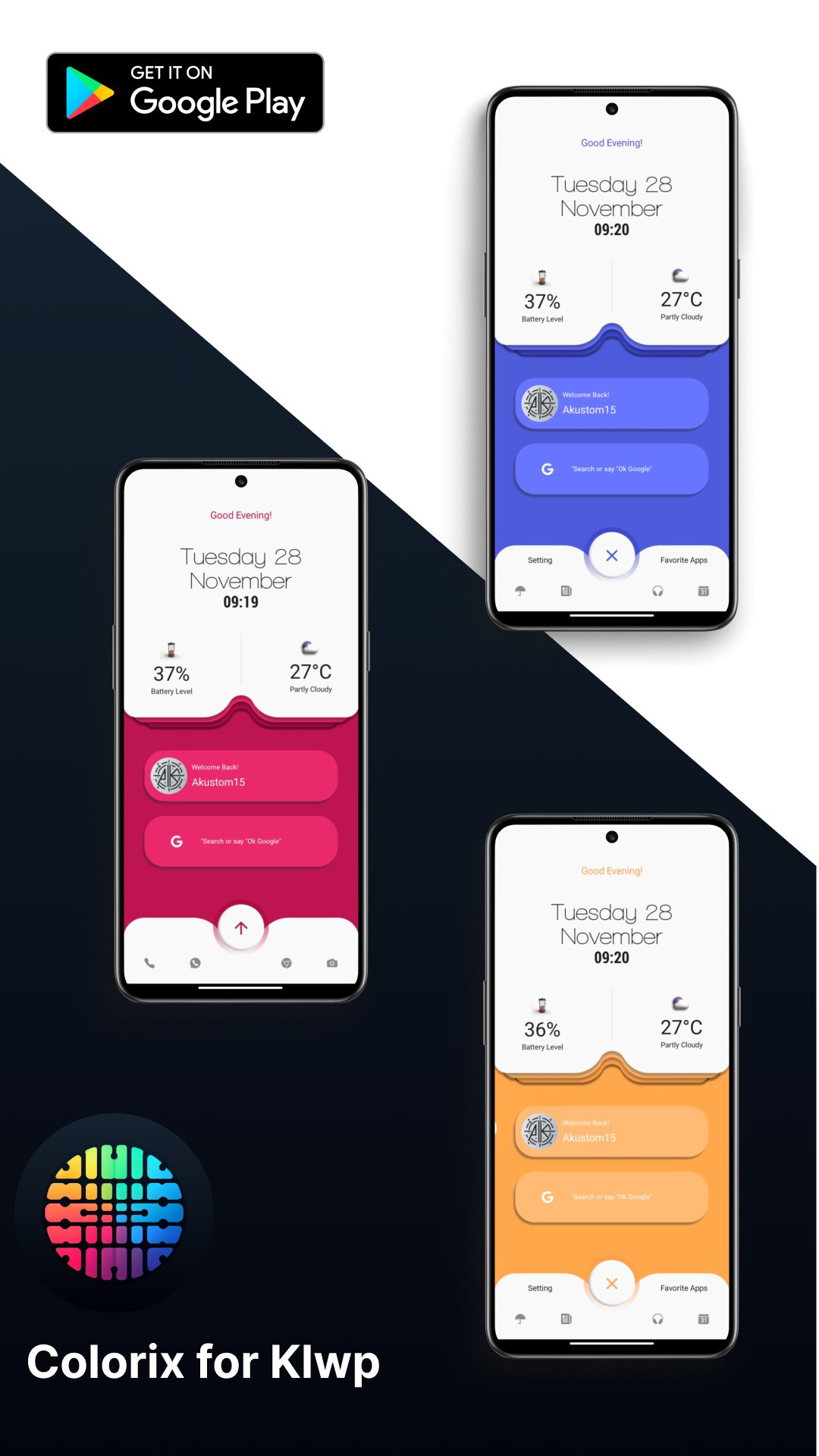 Colorix for Klwp Latest Version 1.0.1 for Android