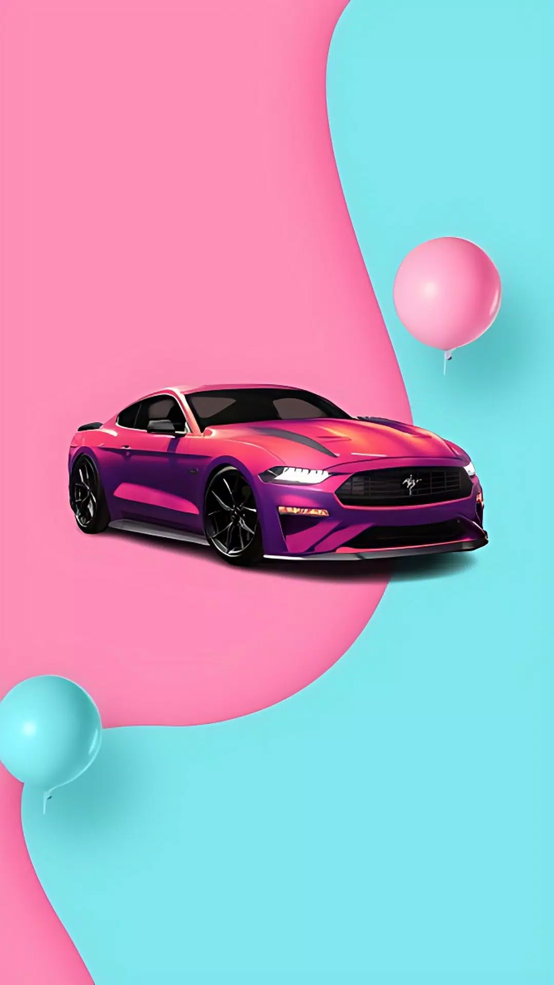 Pink Mustang Wallpaper