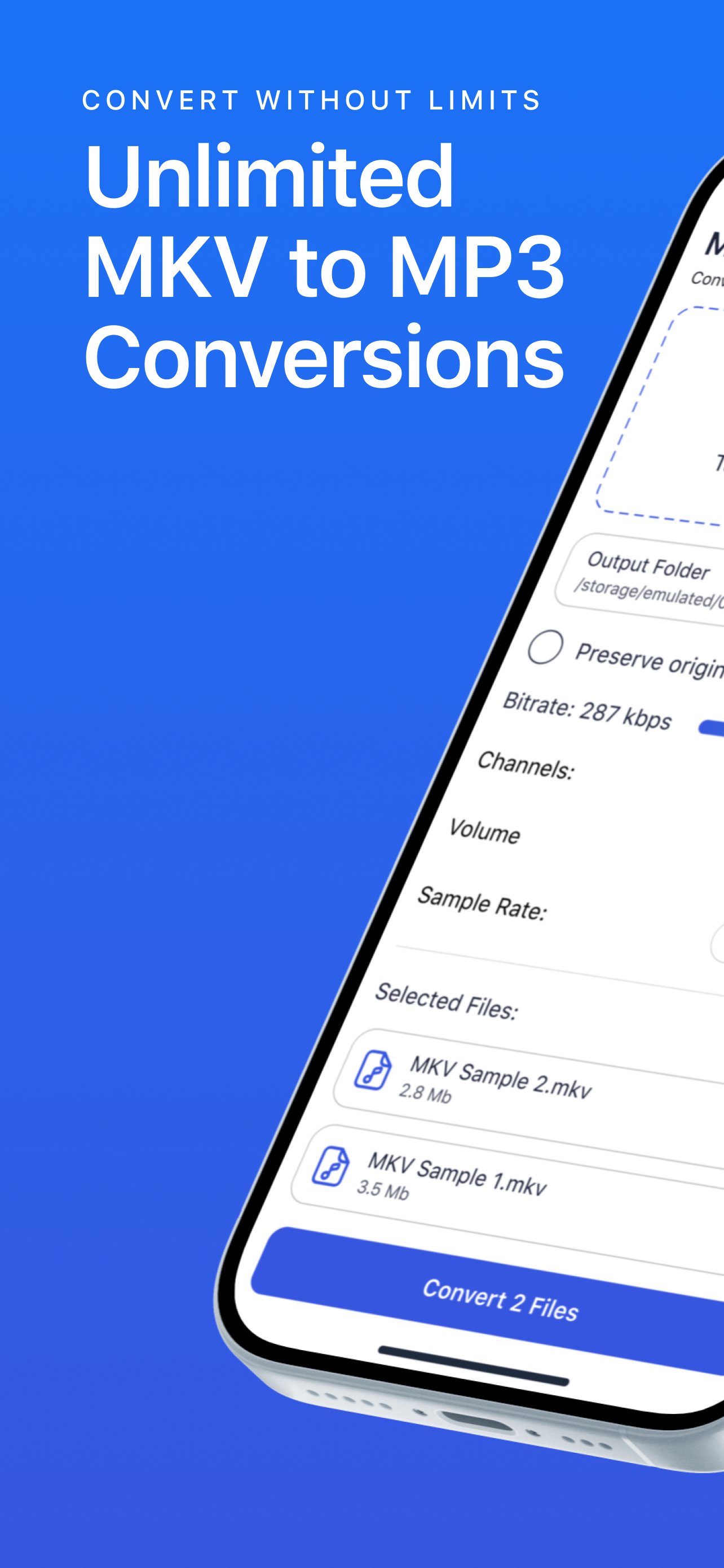 MKV to MP3 Converter No Limits APK for Android Download