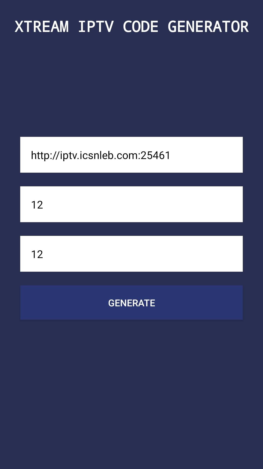 XTREAM IPTV CODE GENERATOR APK for Android Download XTREAM IPTV CODE GENERATOR APK for Android Download