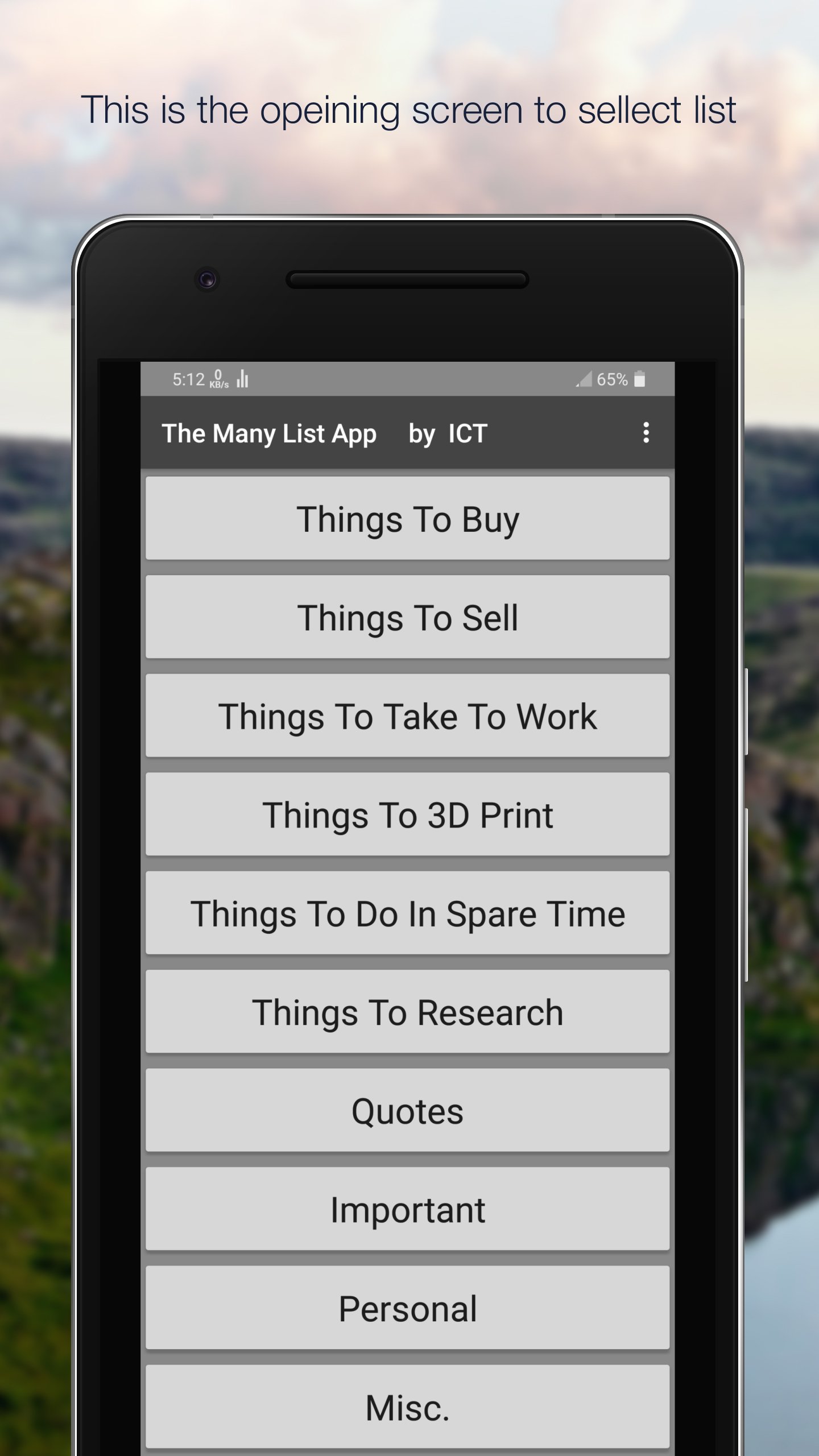 Descarga de APK de ListApp para Android