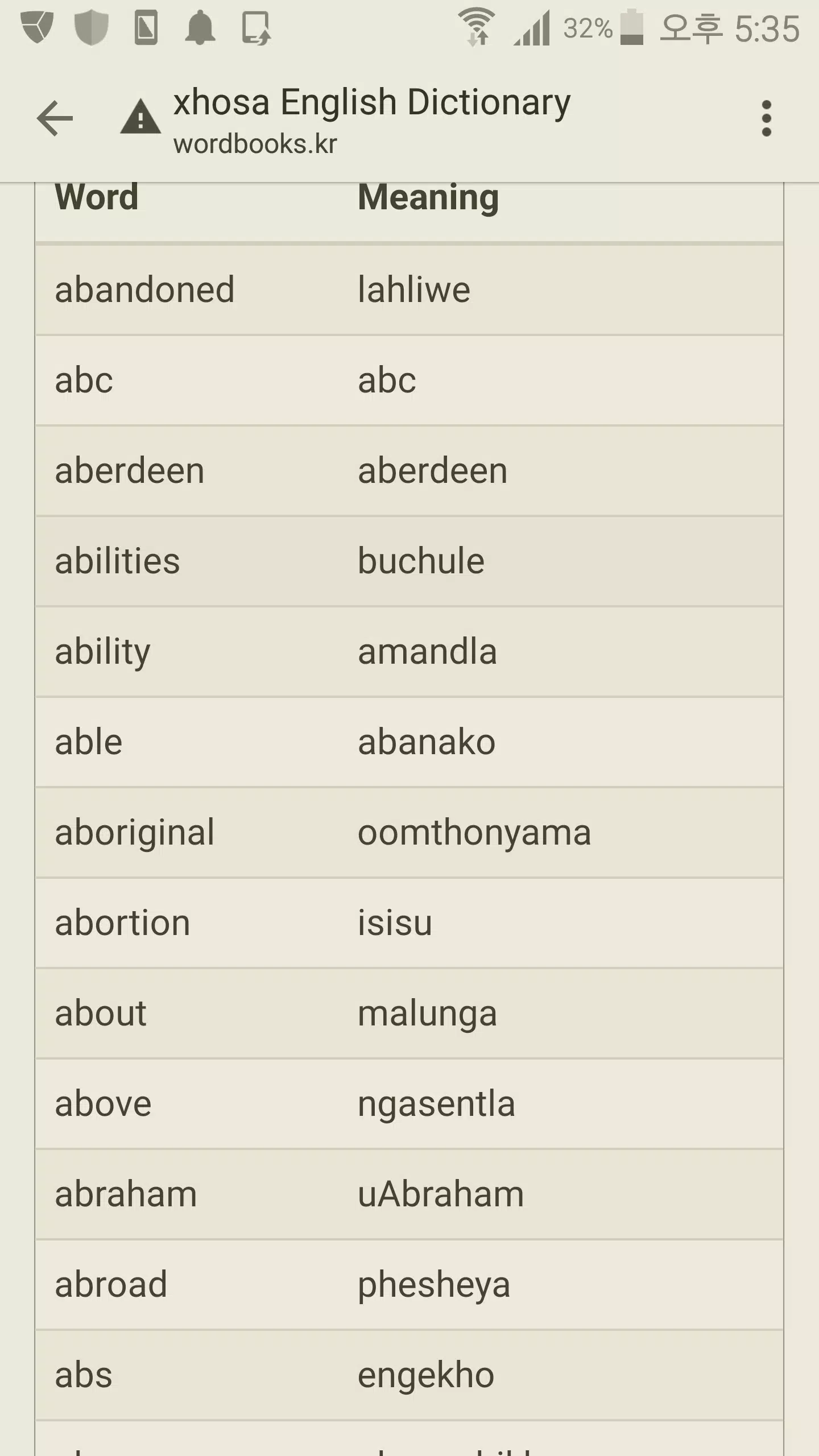 Xhosa Phrases