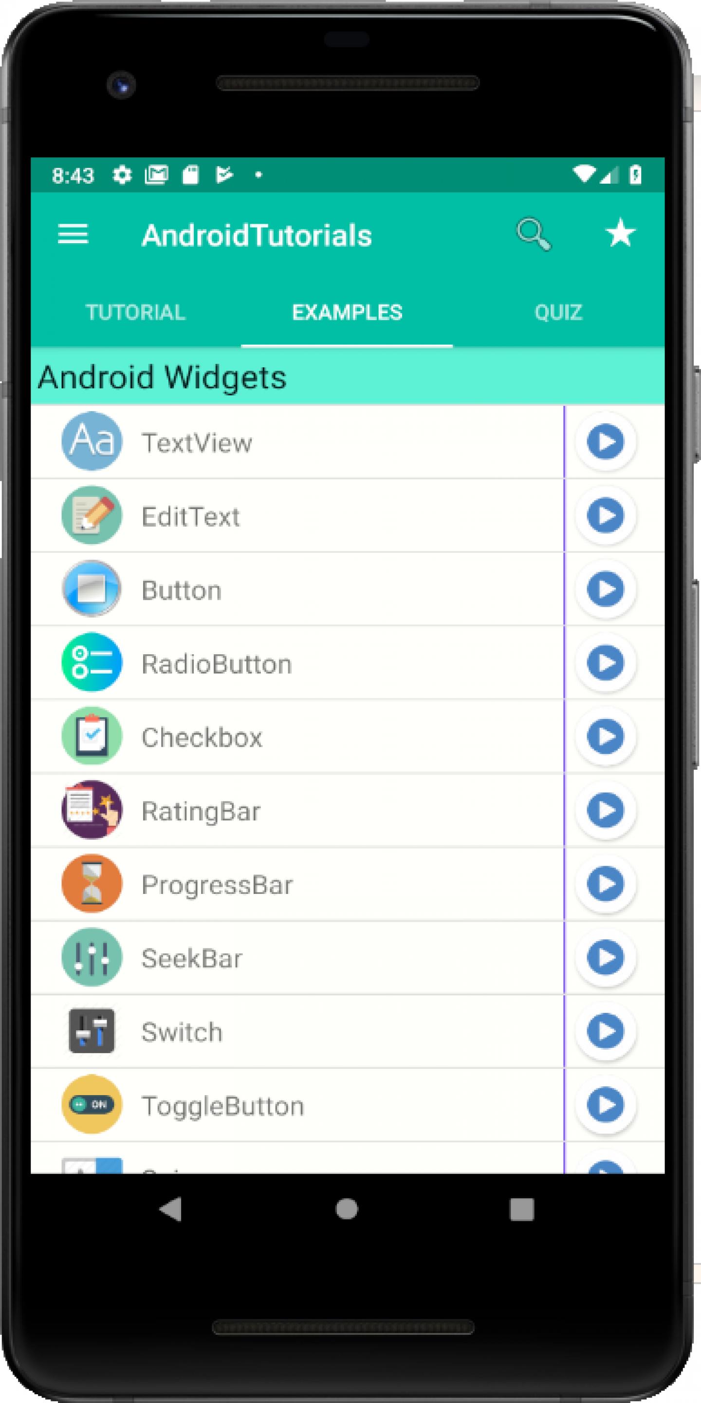 Tutorial for Android : Quiz and Examples for Android - APK Download Tutorial for Android : Quiz and Examples for Android - APK Download