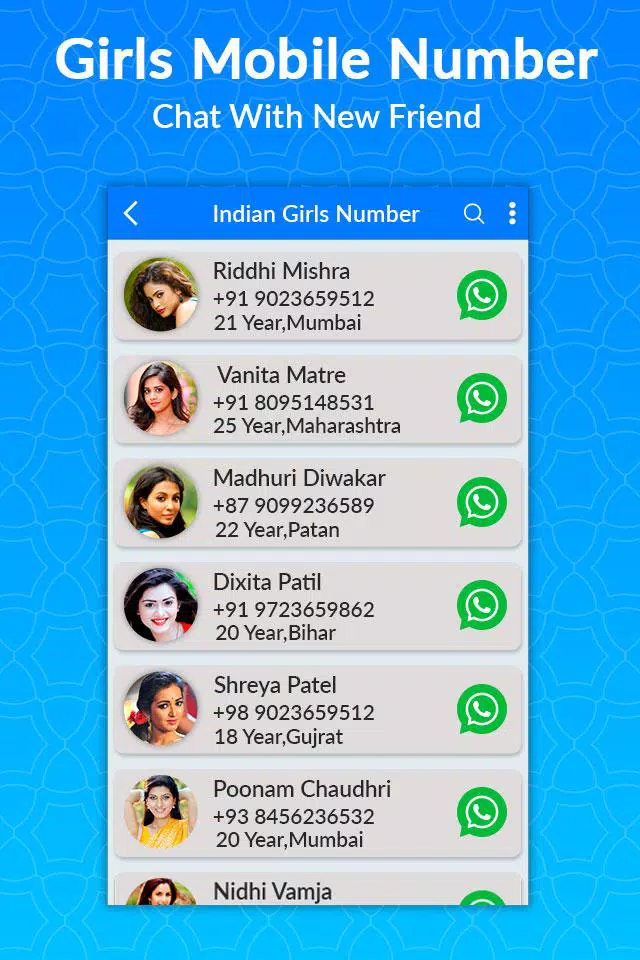Girl Mobile Number List