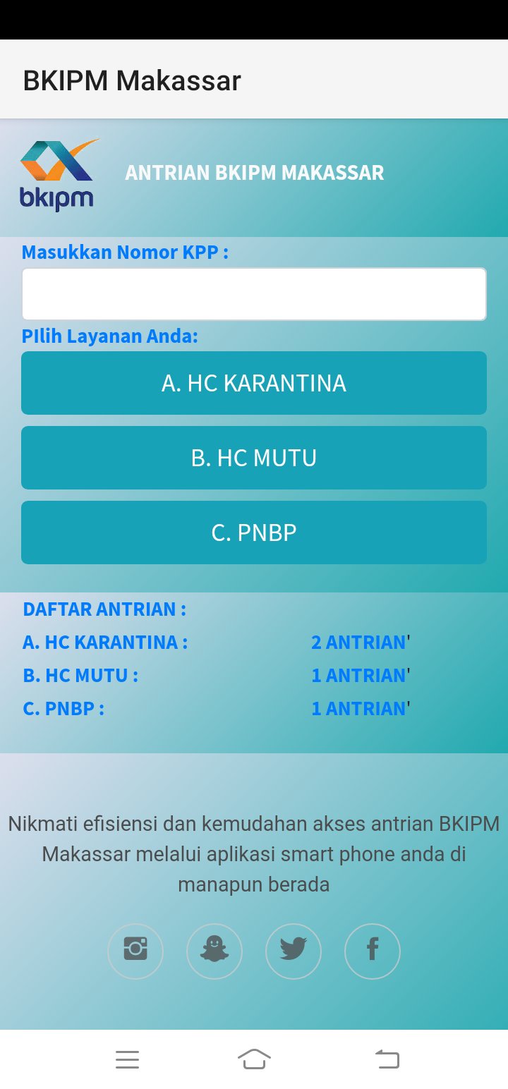 Descargar Booking Antrian BKIPM Makassar APK Última Versión para Android