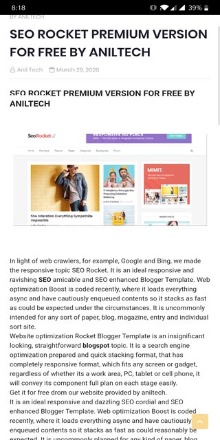 Download Blogger Template Latest Version 9.9 Android APK File