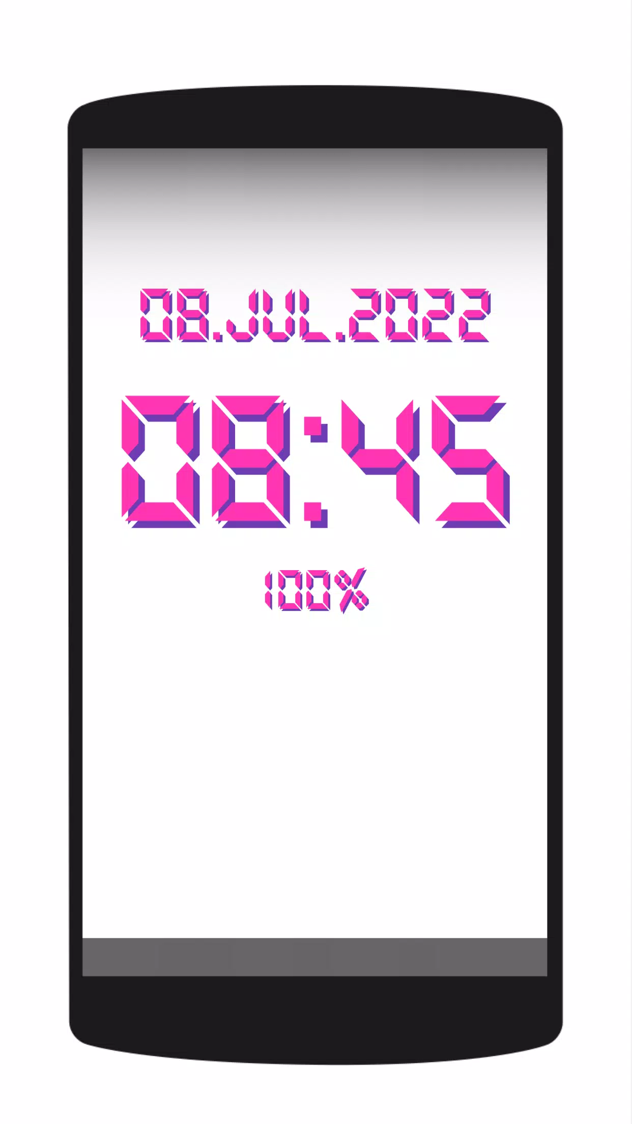 Digital Clock Live Wallpaper