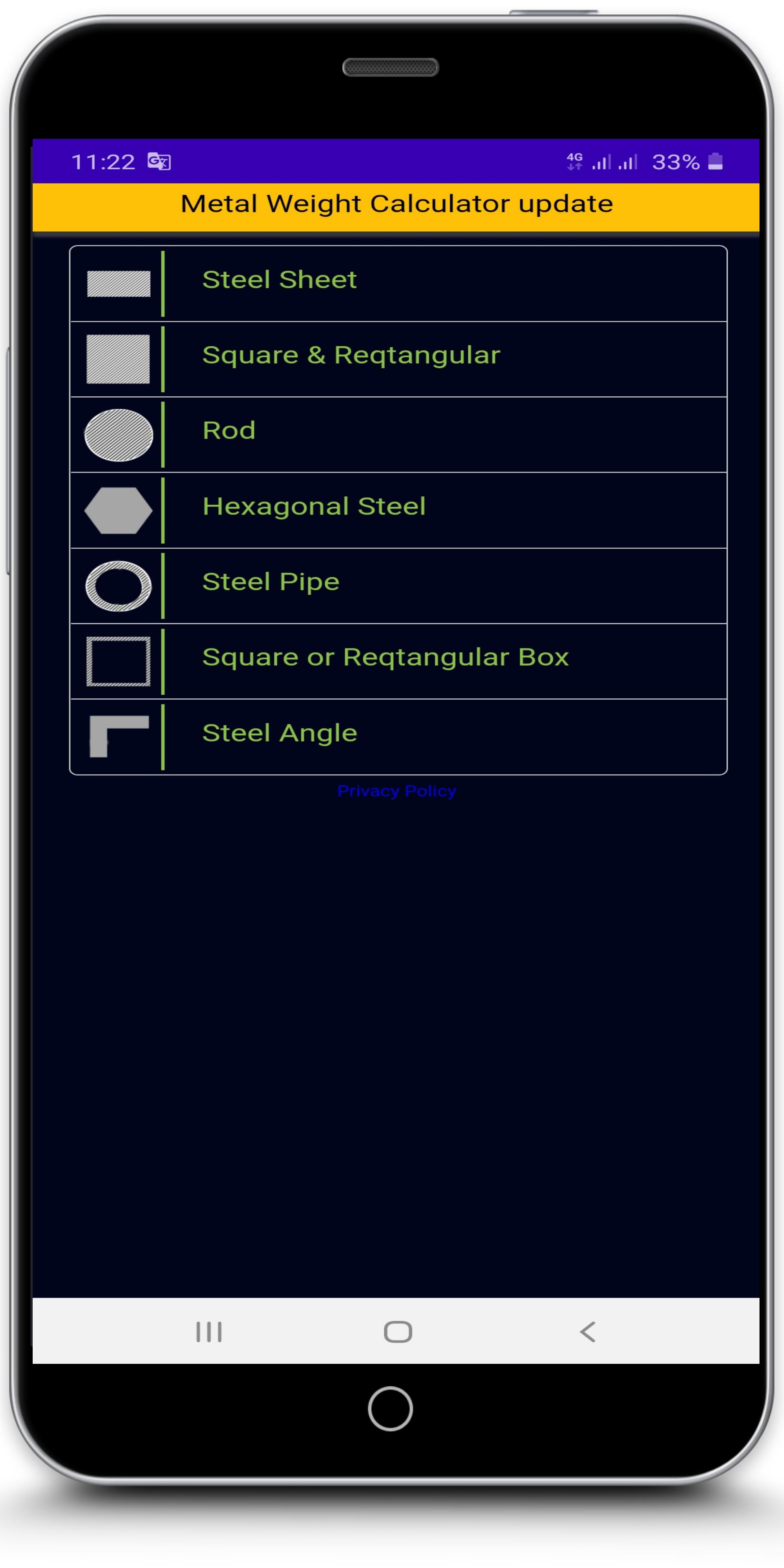 Metal Weight Calculator App For Android APK Download metal-weight-calculator-app-for-android-apk-download