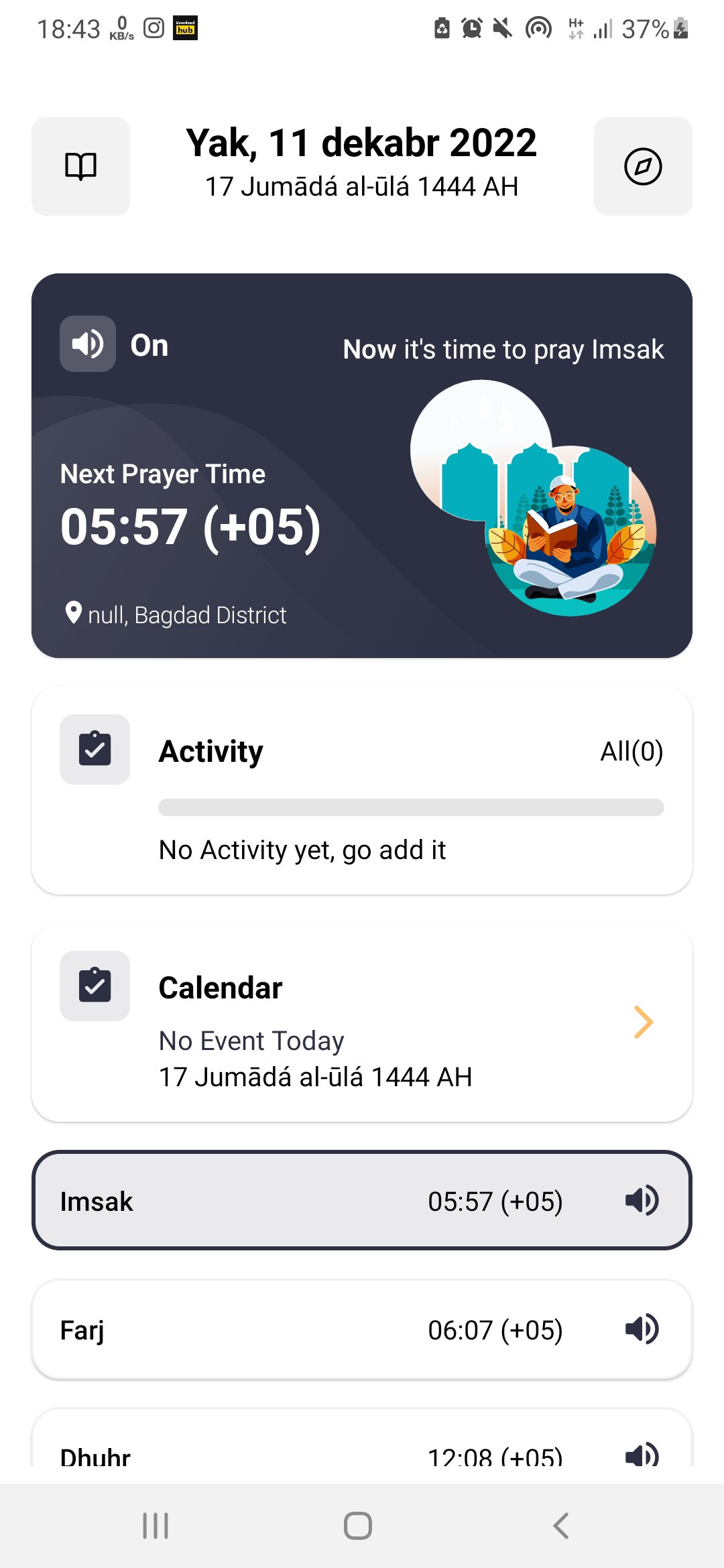 Namoz Vaqtlari - Qibla Azon APK for Android Download