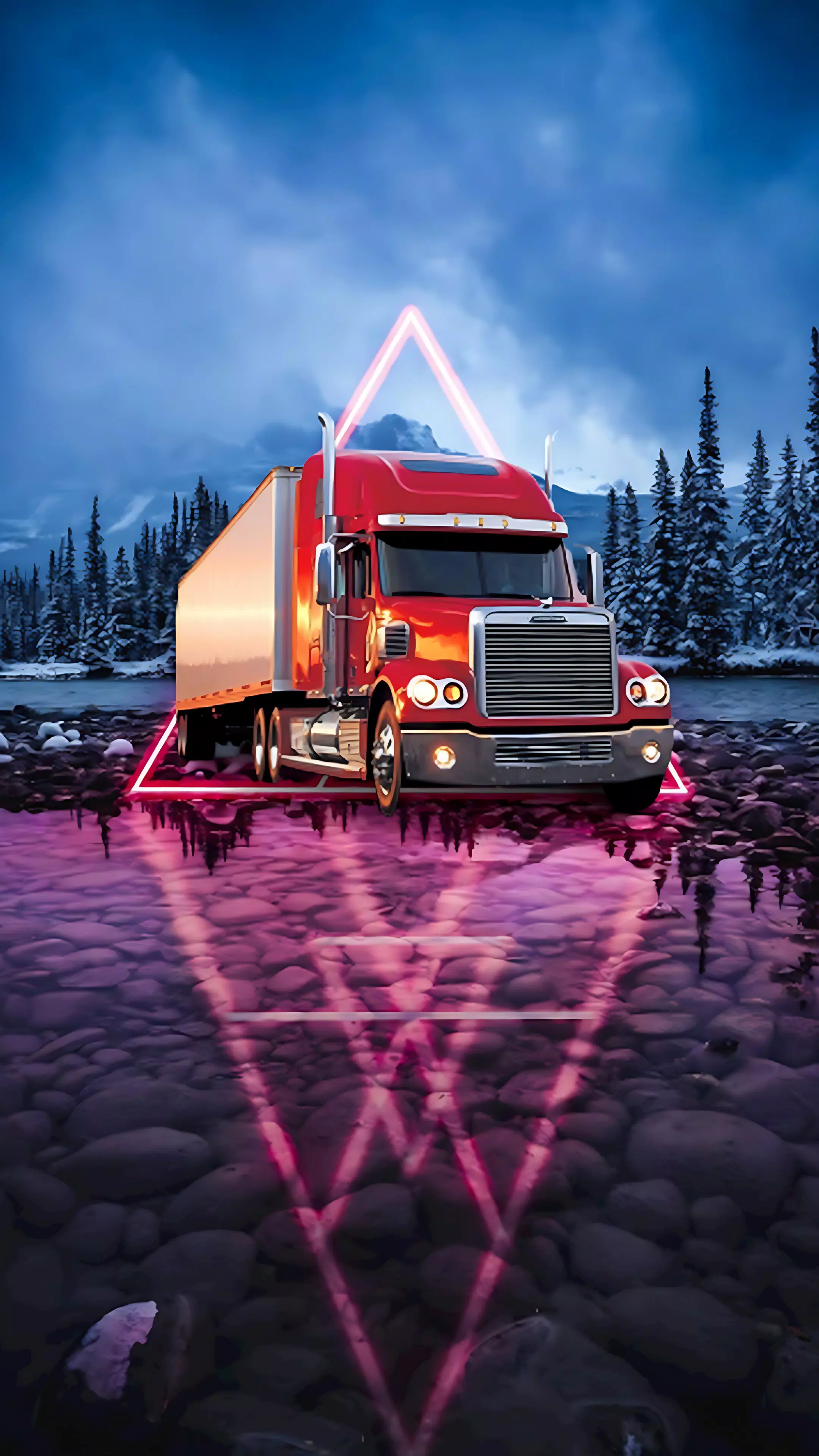 Tractor Trailer Wallpaper