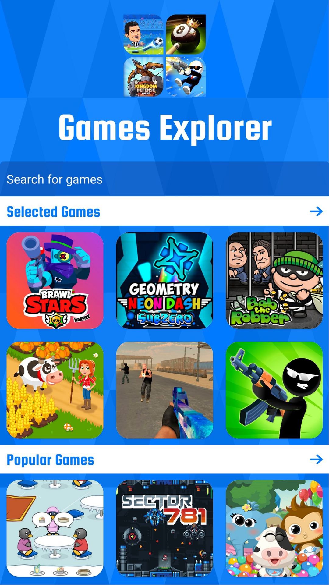 Games Explorer: Play them all APK for Android Download