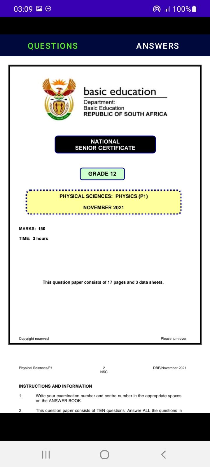 Grade 12 Physical Sciences APK 3 pour Android Gratuit télécharger Grade 12 Physical Sciences APK 3 pour Android Gratuit télécharger