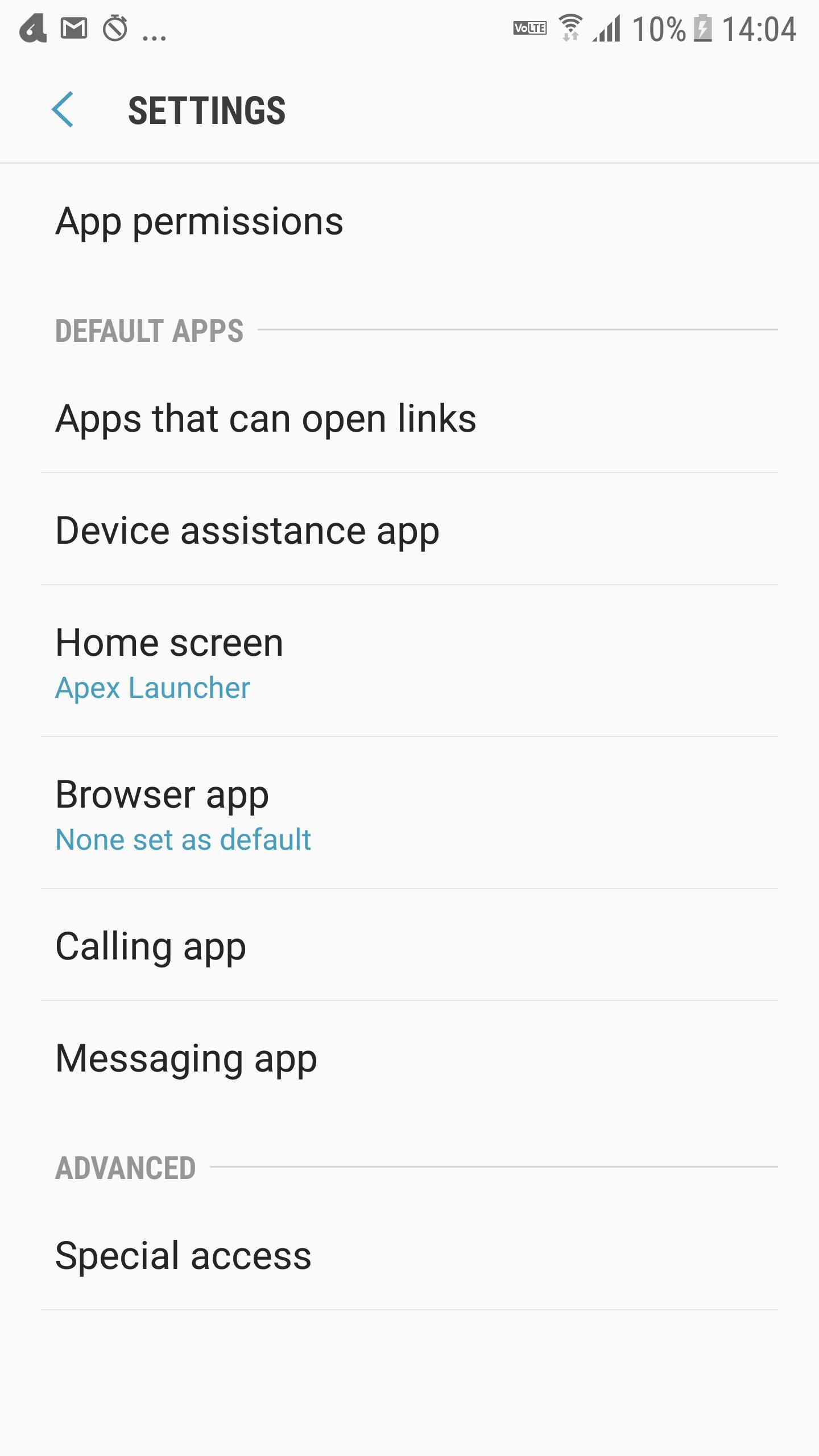 Default App Settings Shortcut Apk For Android Download