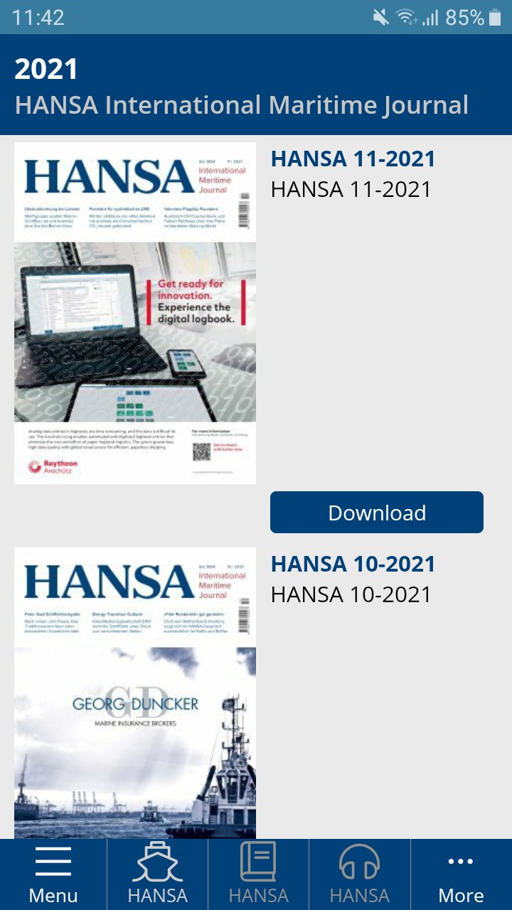 HANSA – Int. Maritime Journal APK for Android Download