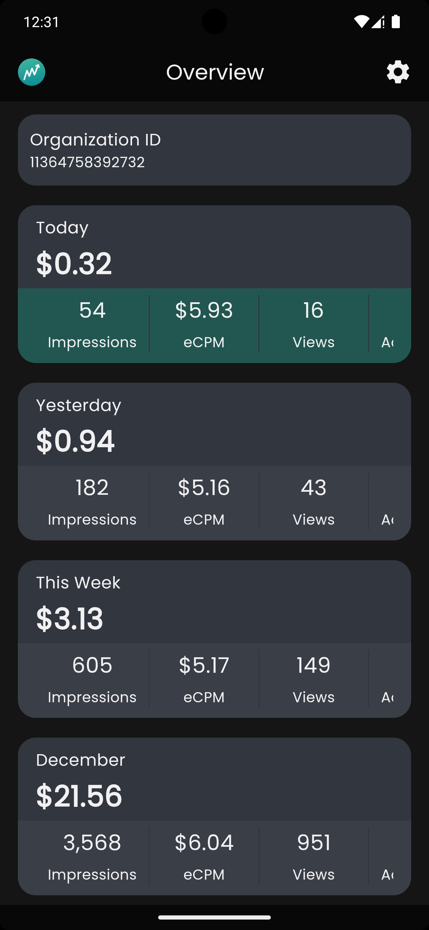 Unity Ads Earning Status APK for Android Download