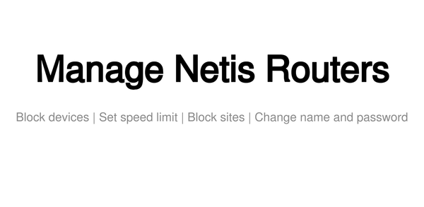 How to Download My Netis: Manage Netis routers Latest Version for ...