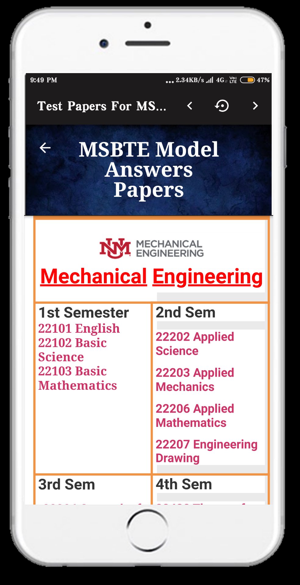 Descargar Msbte Model Answer Papers APK última versión 1.0 para Android